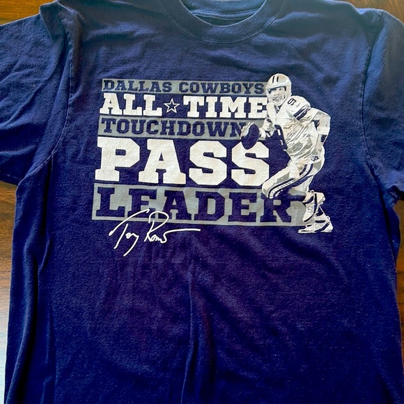 NFL | Shirts | Dallas Cowboys Tony Romo All Time Pass Tshirt | Poshmark